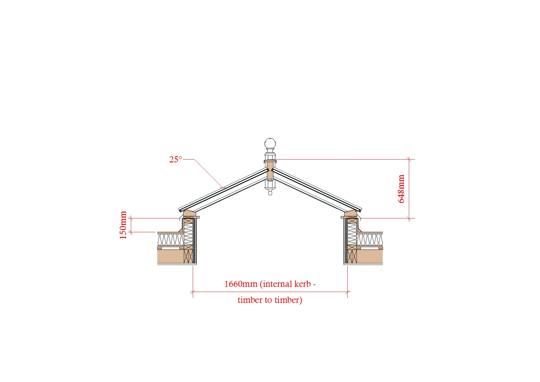 Portland Roof Lantern | Large 18-Pane Timber Lantern