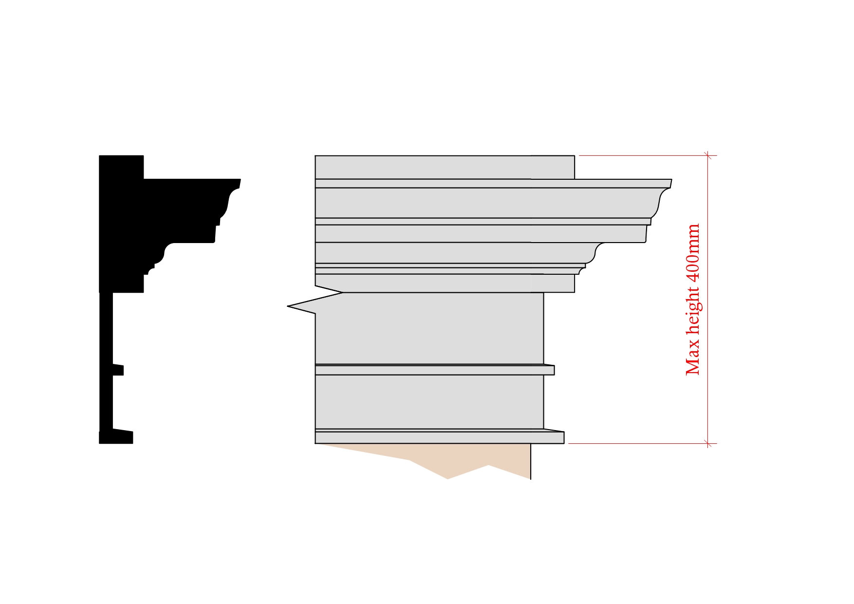 Cavendish Fascia | Premium Orangery Fascia with Guttering