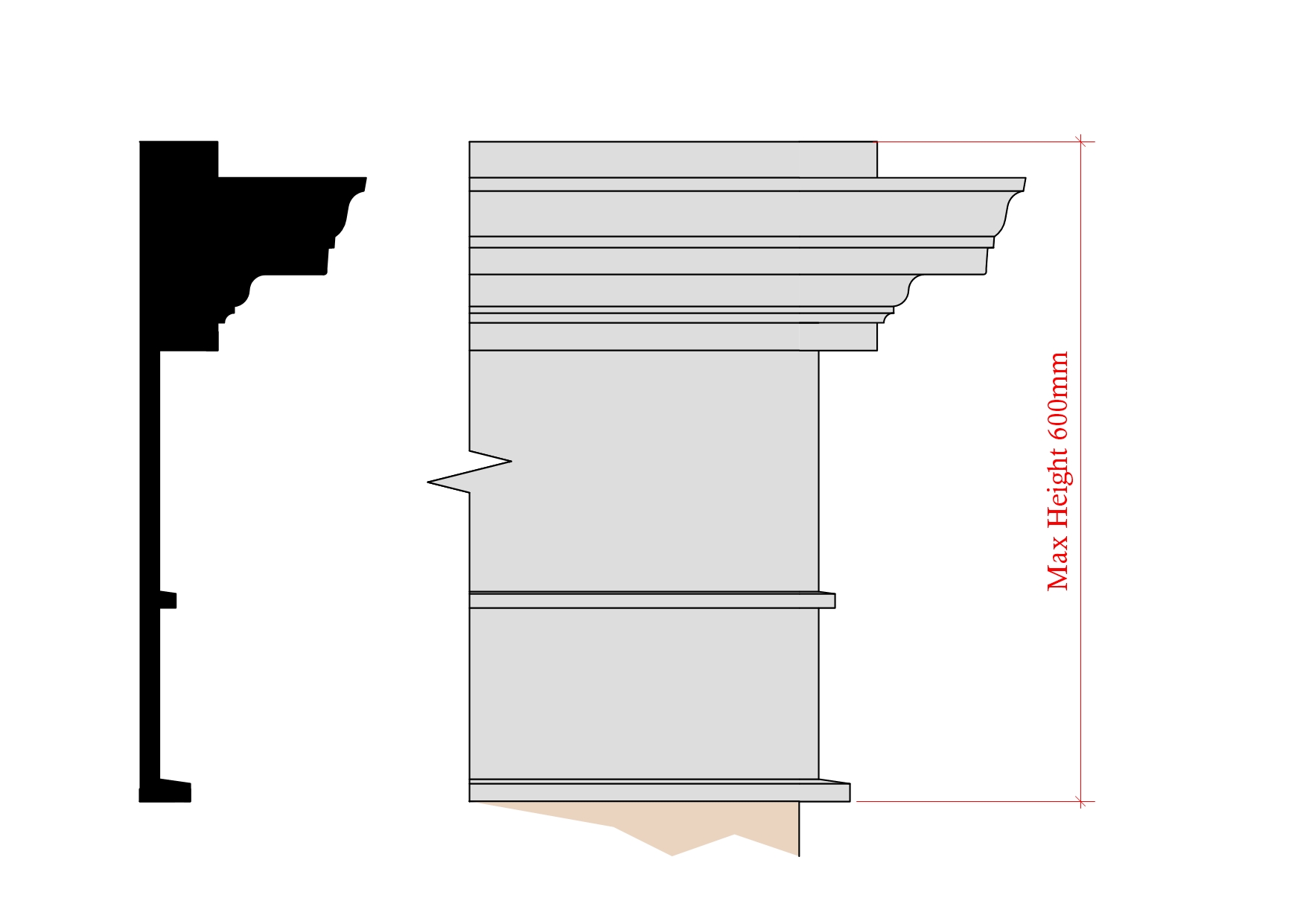 Cavendish Plus Fascia | Luxury Orangery Fascia with Guttering